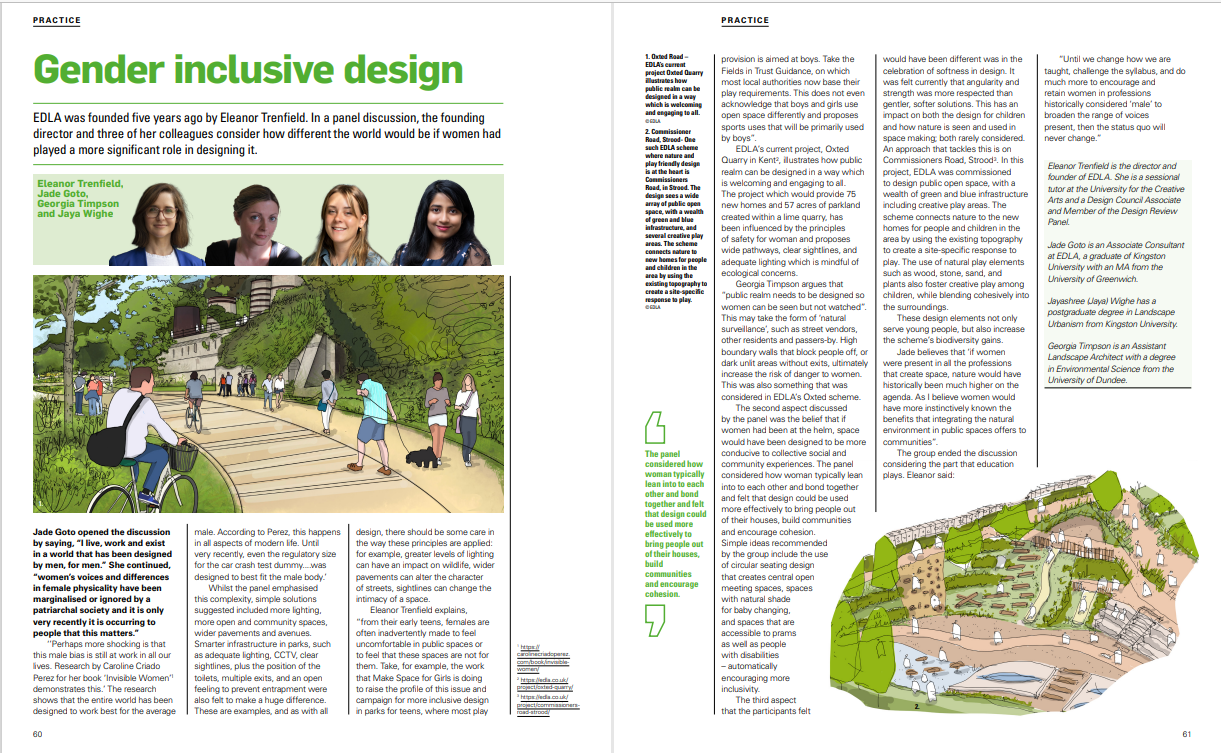 Gender Inclusive Design- Discussion for the Journal of the Landscape ...